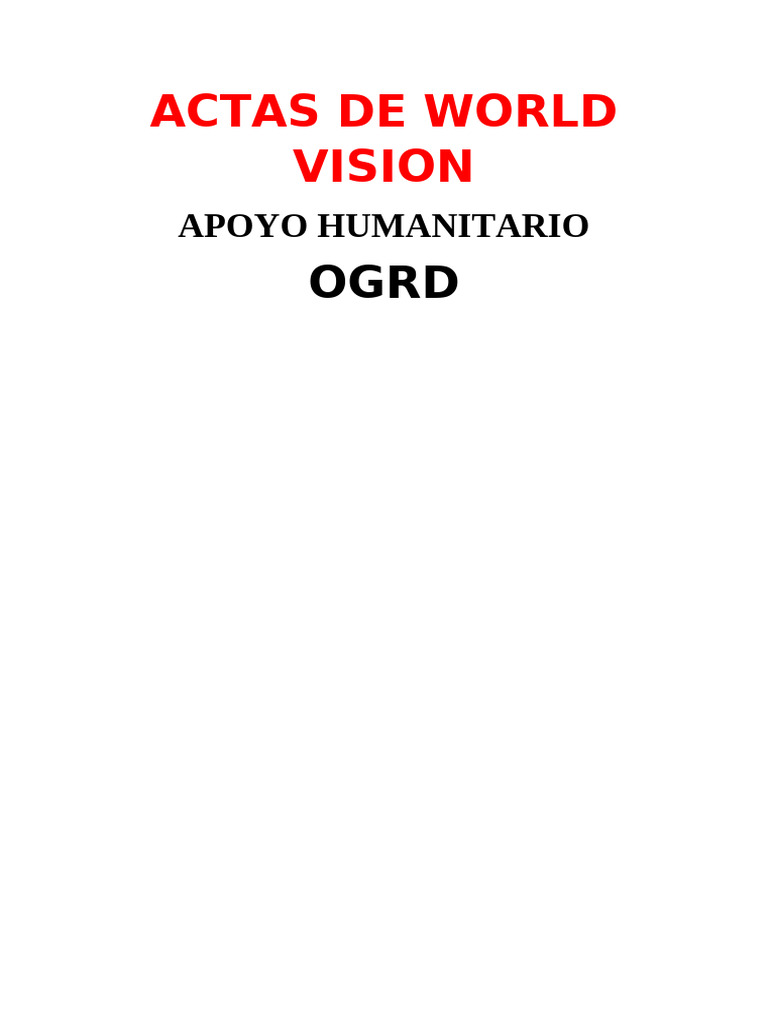 Actas de World | PDF | SIDA