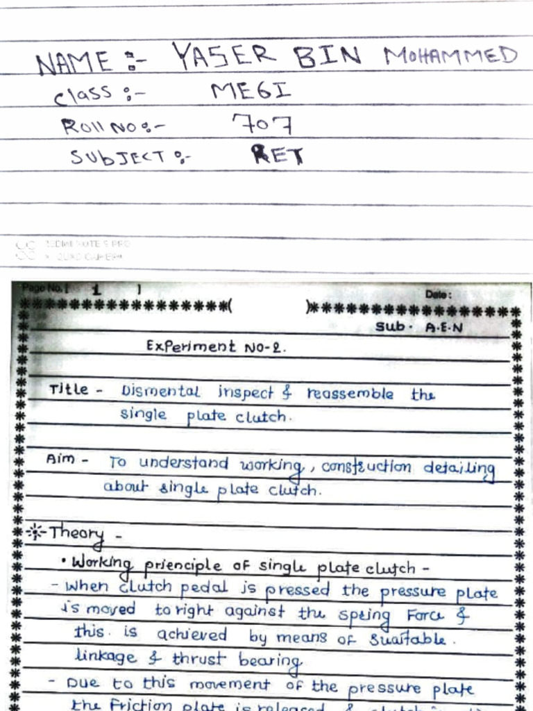 Single Plate Clutch Assembly Guide | PDF | Clutch | Automotive Technologies