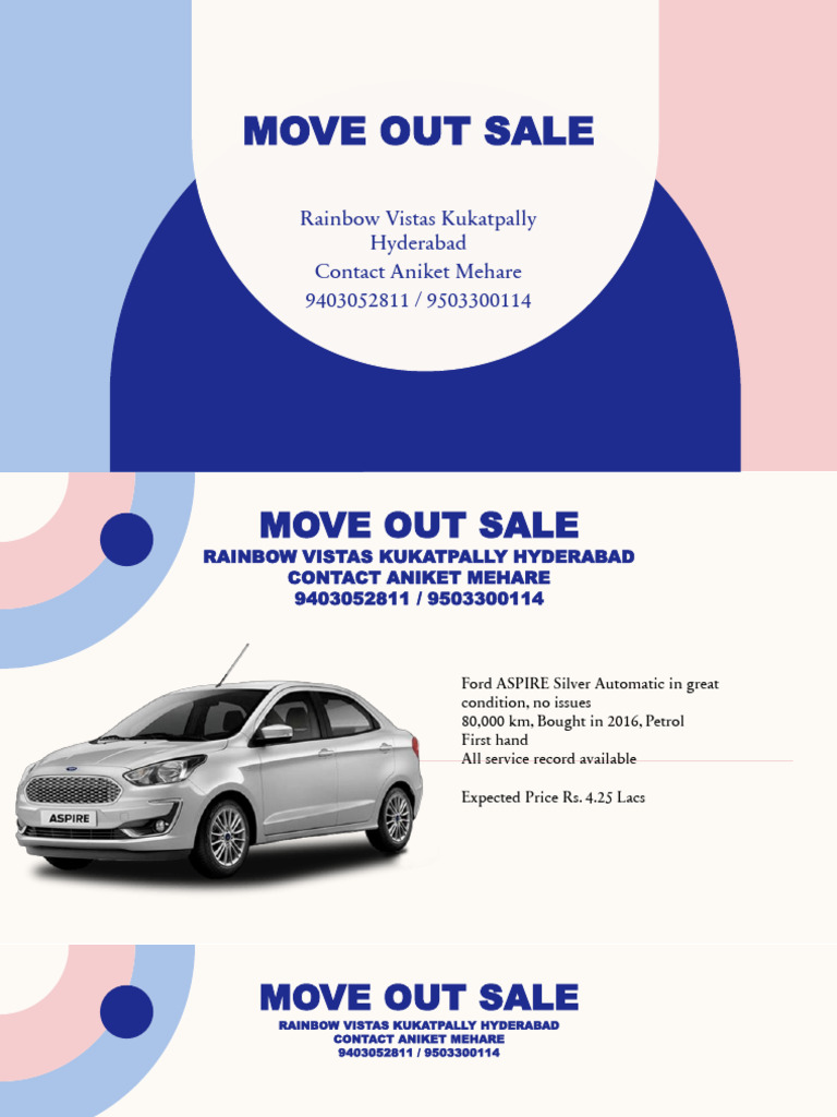 Move out Sale | PDF