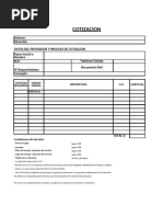 Formato Proforma de Cotización | PDF