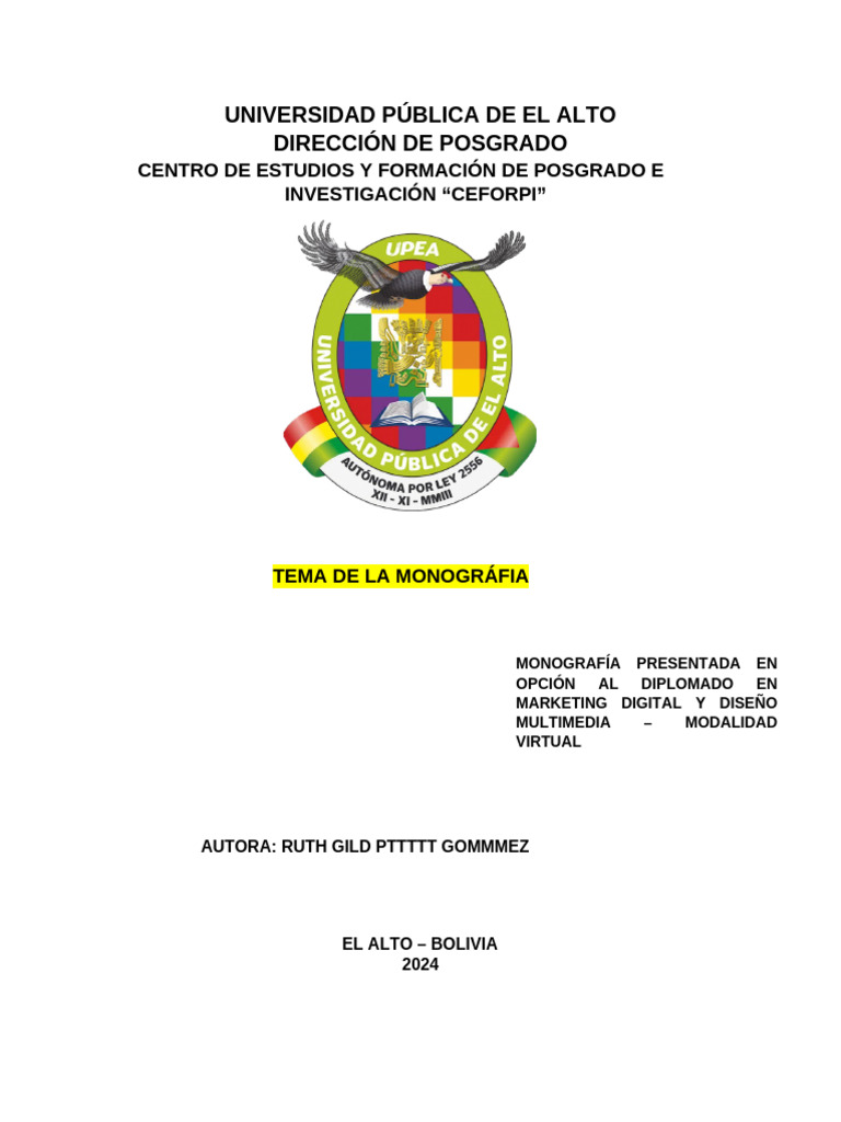 Formato de Caratula | PDF
