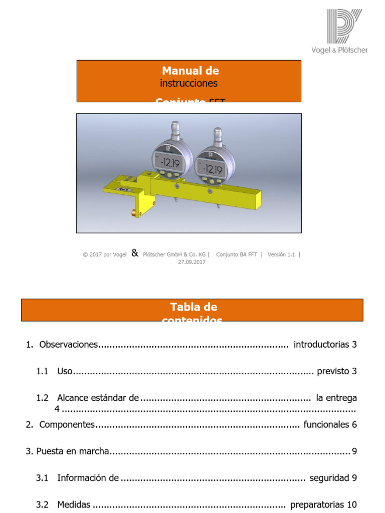 BA - FFT - 2017 - Español Manual | PDF | Tornillo | Medición