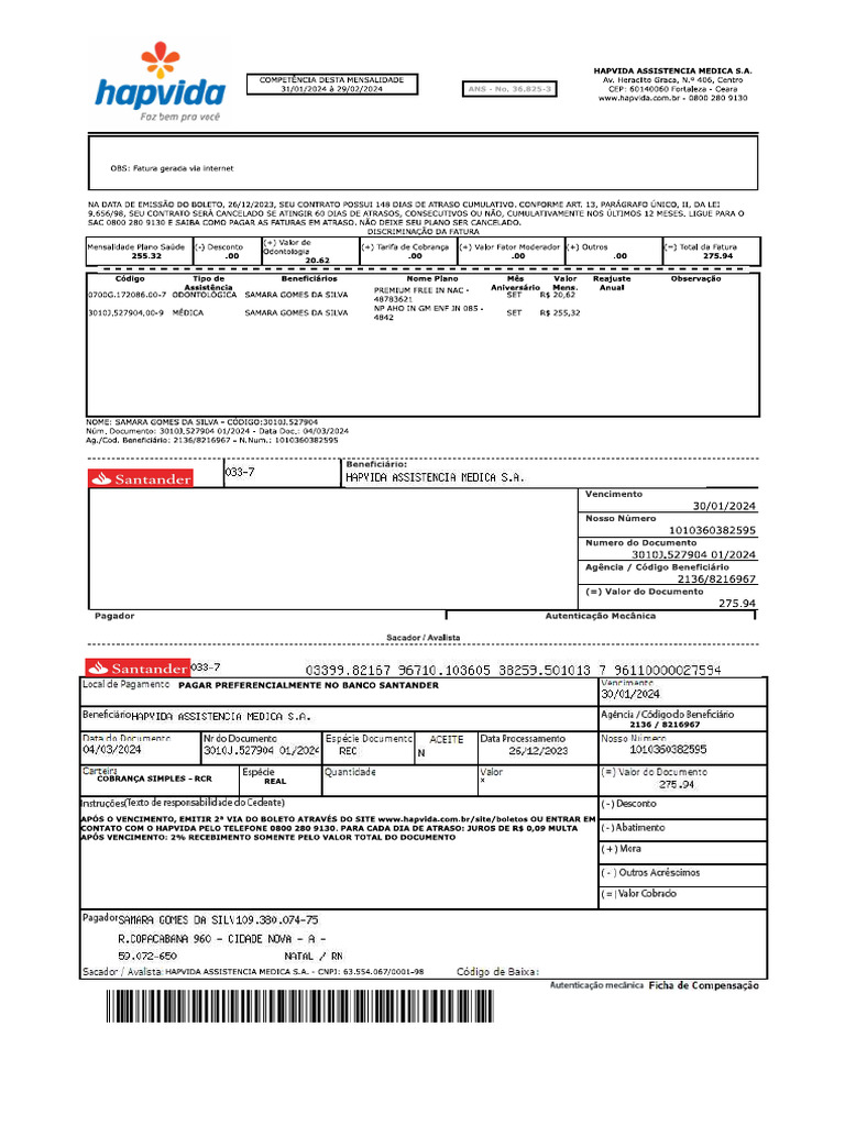 1 Hapvida JAN 2024 | PDF