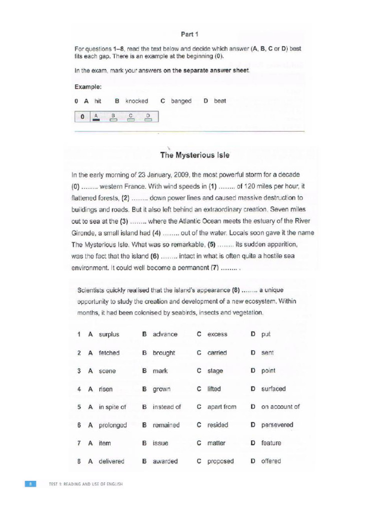 READING AND USE TEST 1 - KENNY PLUS 2 Clipped | PDF
