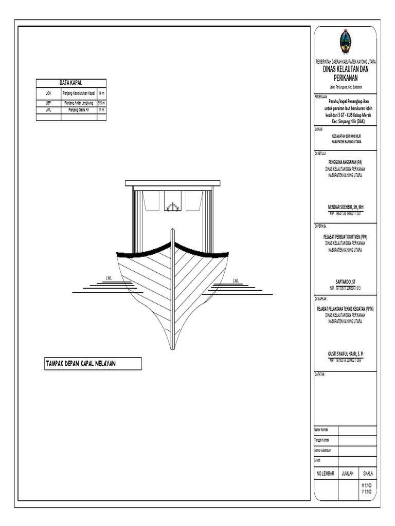 Dinas Kelautan Dan Perikanan: Data Kapal | PDF