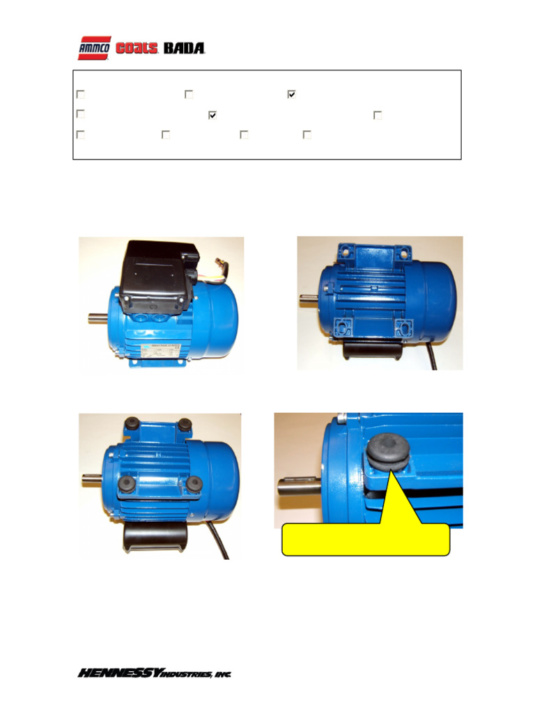 TC-1220 BaseLine Tire Changers - Motor Change Pilot Run en Espanol | PDF
