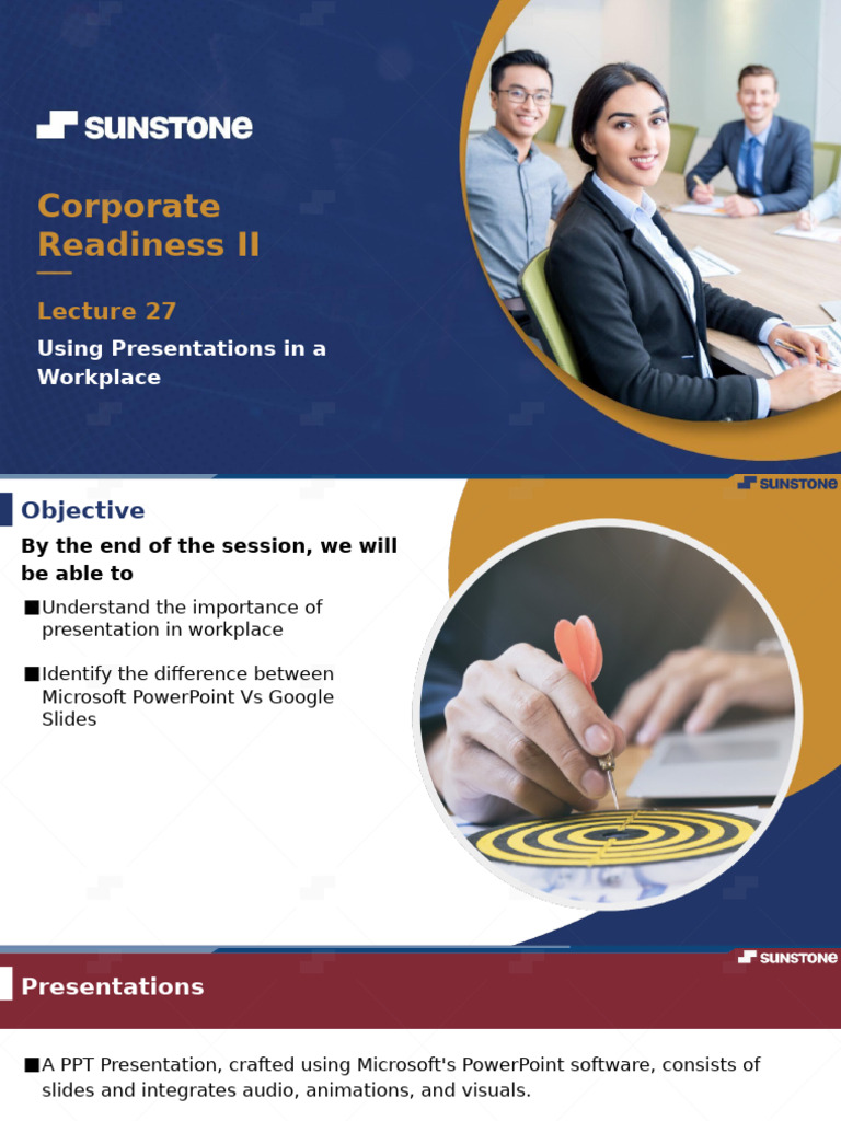 261917lecture 27 - Using Presentations in A Workplace - 1707827870319 | PDF | Software | Computing