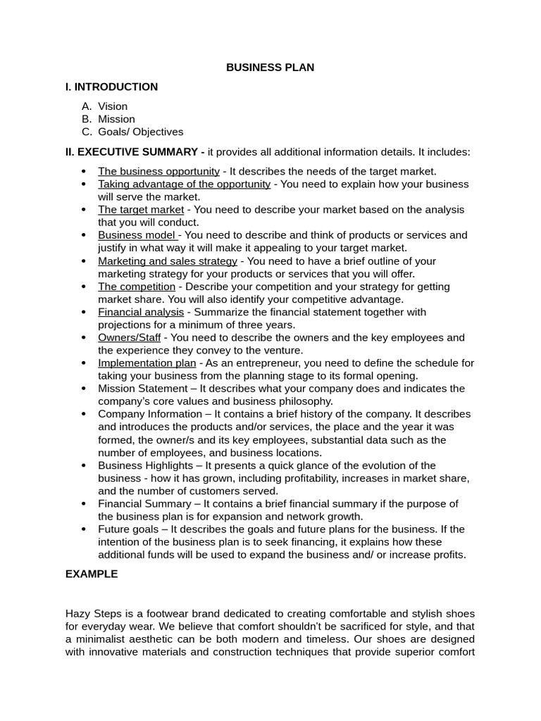 BUSINESS-PLAN-FORMAT (1) | PDF | Marketing | Marketing Strategy