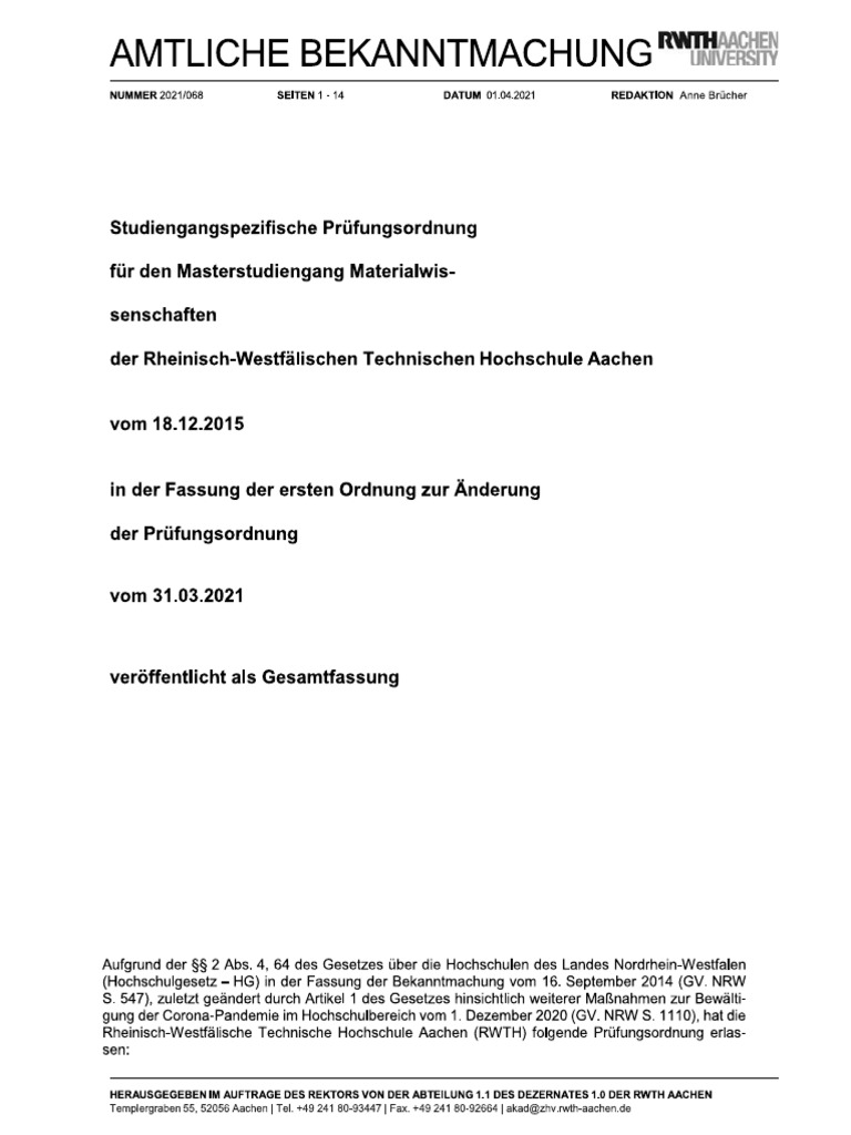 RWTH | PDF