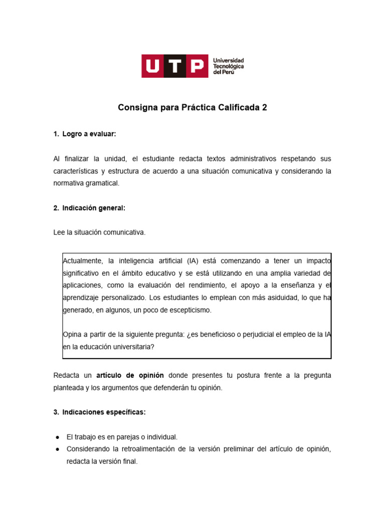 Práctica Calificada | PDF | Puntuación | Comillas