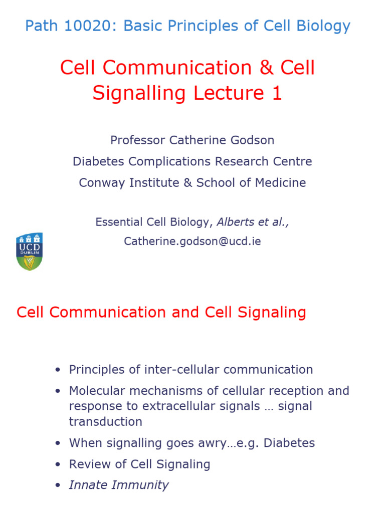 Cell Signalling 1 | PDF | Cell Signaling | Hormone