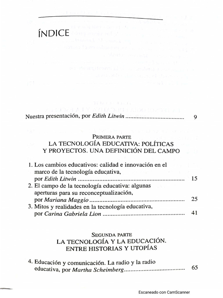 Litwin, Edith. (2000) - Tecnología Educativa (Primera Parte) | PDF