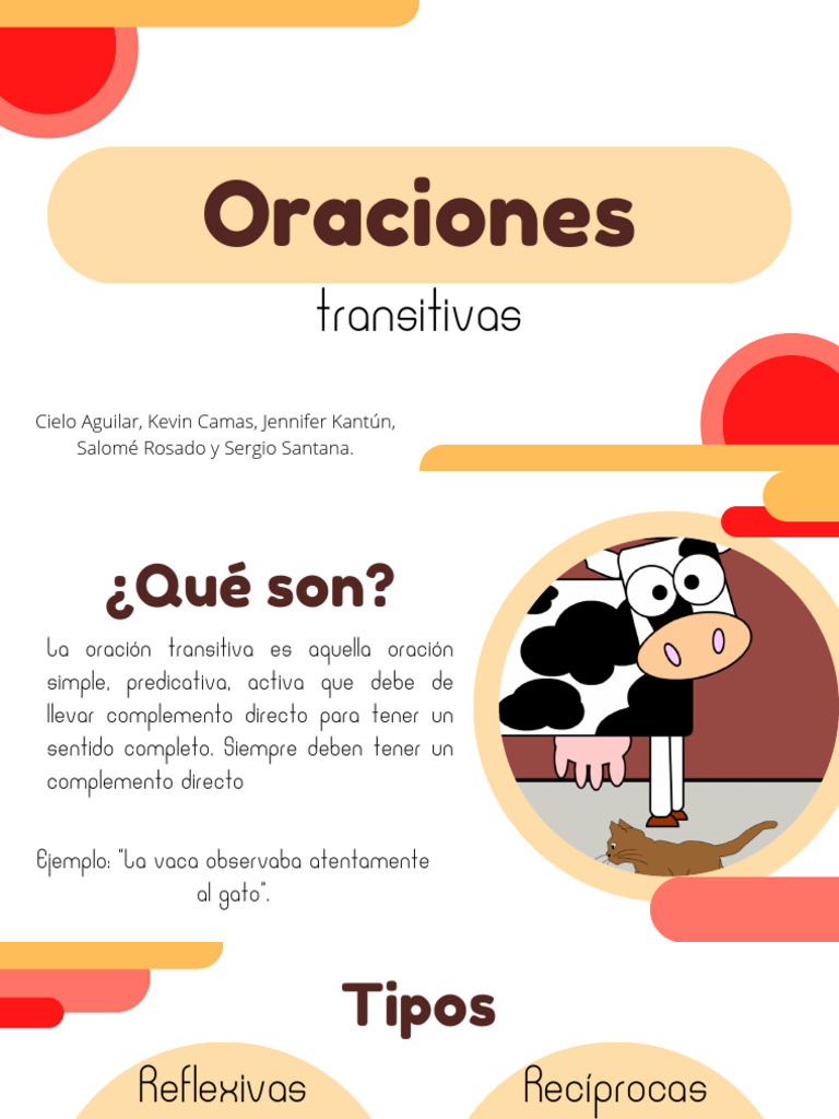 Oraciones Transitivas: Definición y Ejemplos | PDF