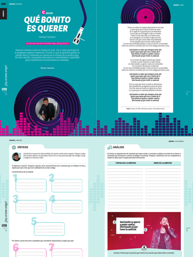 Unidad 10 Libro 2 Talentum | PDF | Amistad