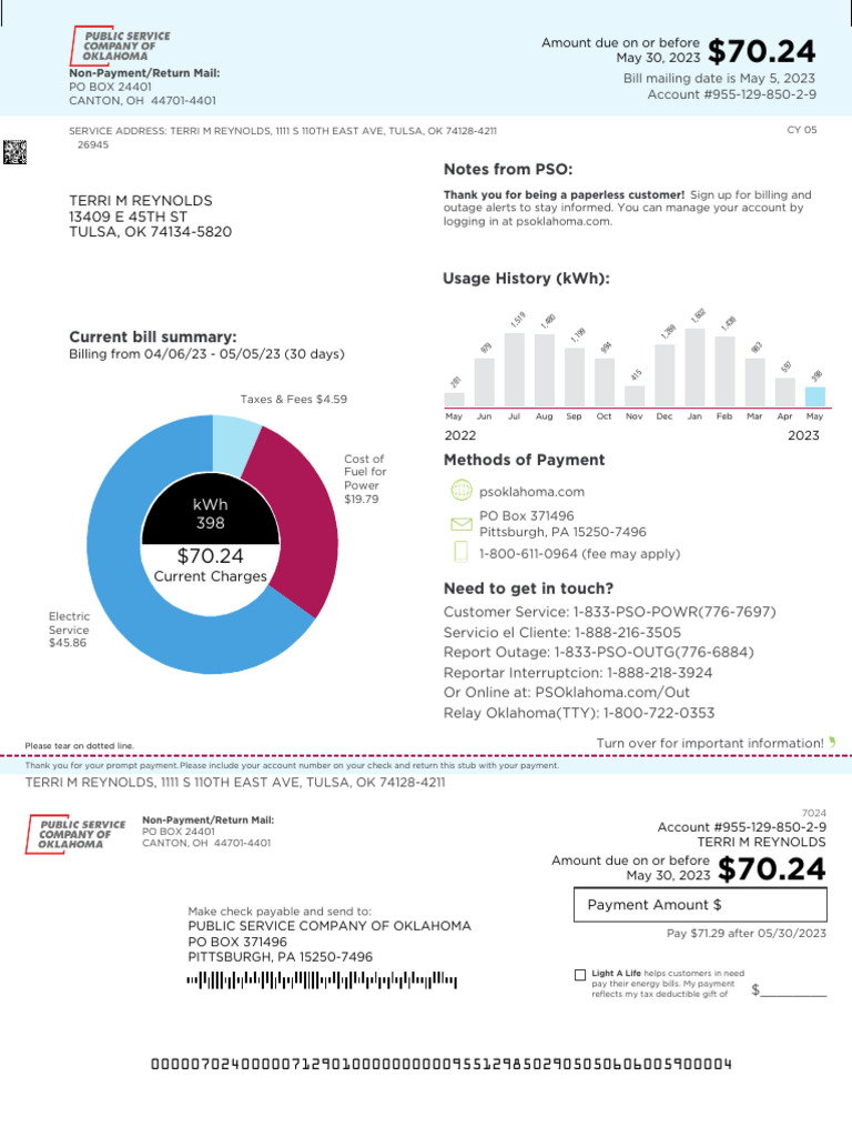 View Bill April | PDF