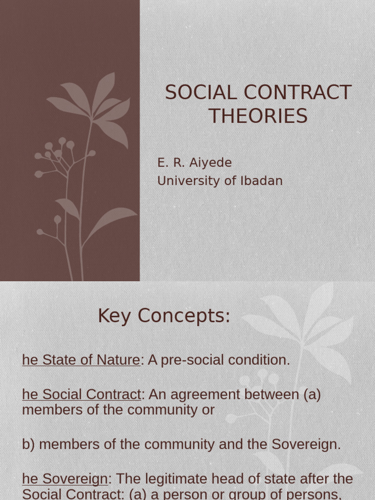 Social Contract Theories Explained | PDF | Social Contract | Political ...