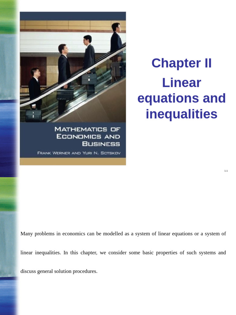 Linear Algebra Chapter 2 | PDF | Matrix (Mathematics) | Mathematical Concepts
