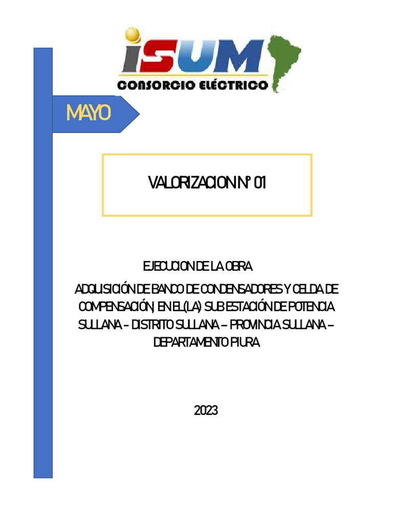 Portada para Valorizacion | PDF