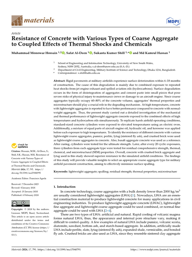 Materials | PDF | Concrete | Differential Scanning Calorimetry