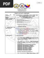 SK After-Activity Report Template | PDF