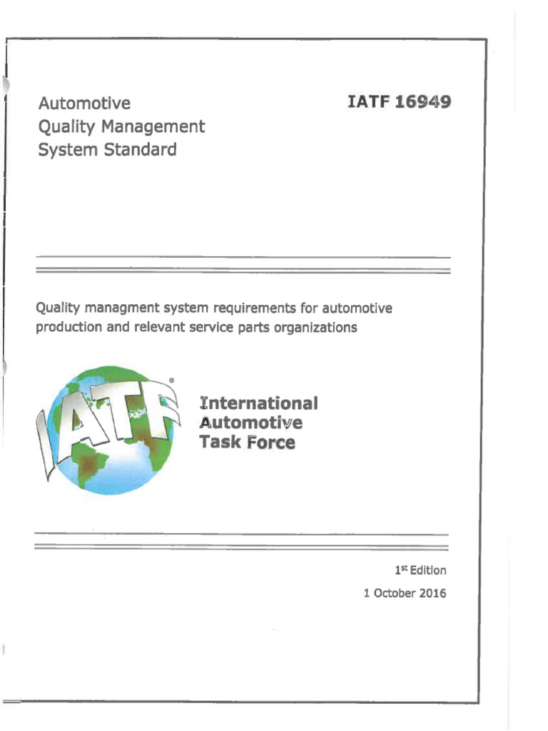 Iatf16949 2016 | PDF