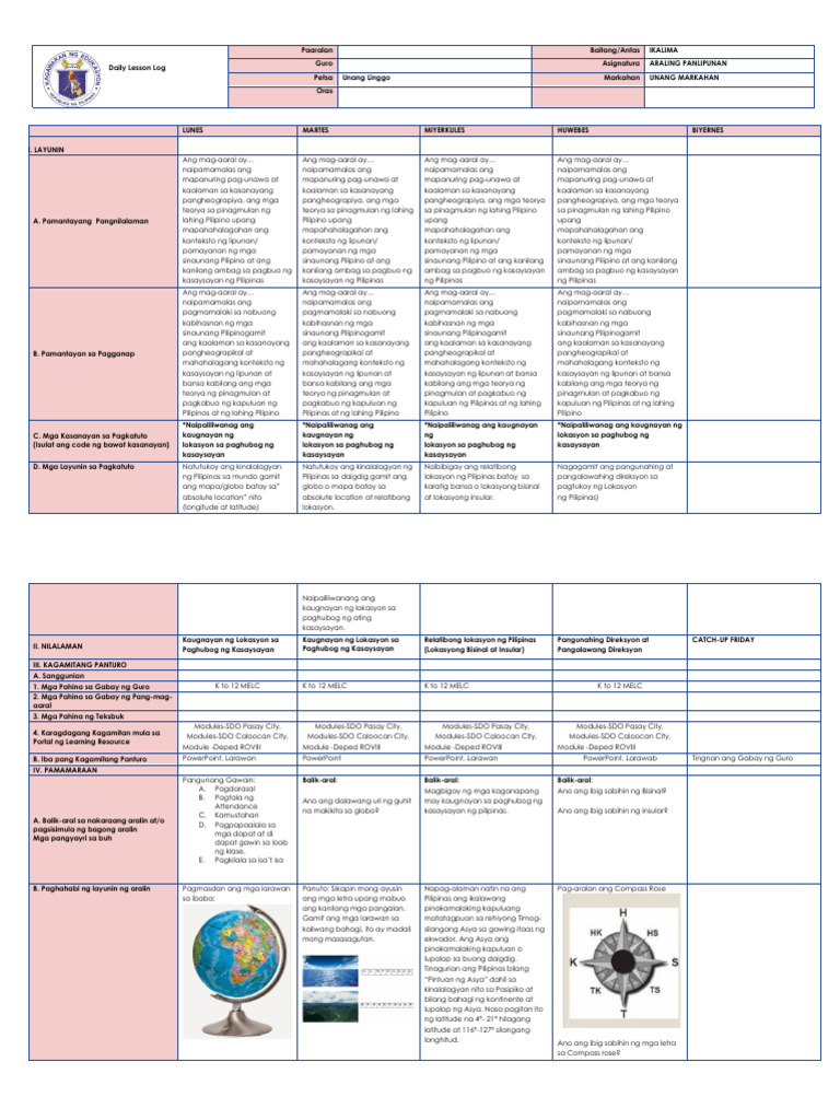DLL Ap 5 W1-Q1 | PDF