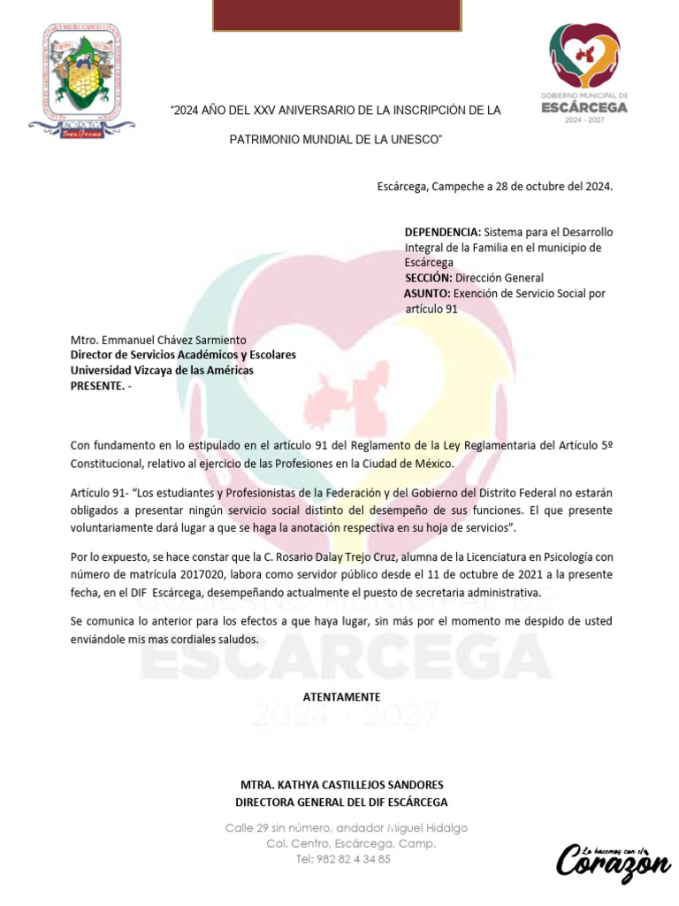 Membrete Oficial Dif | PDF | Gobierno