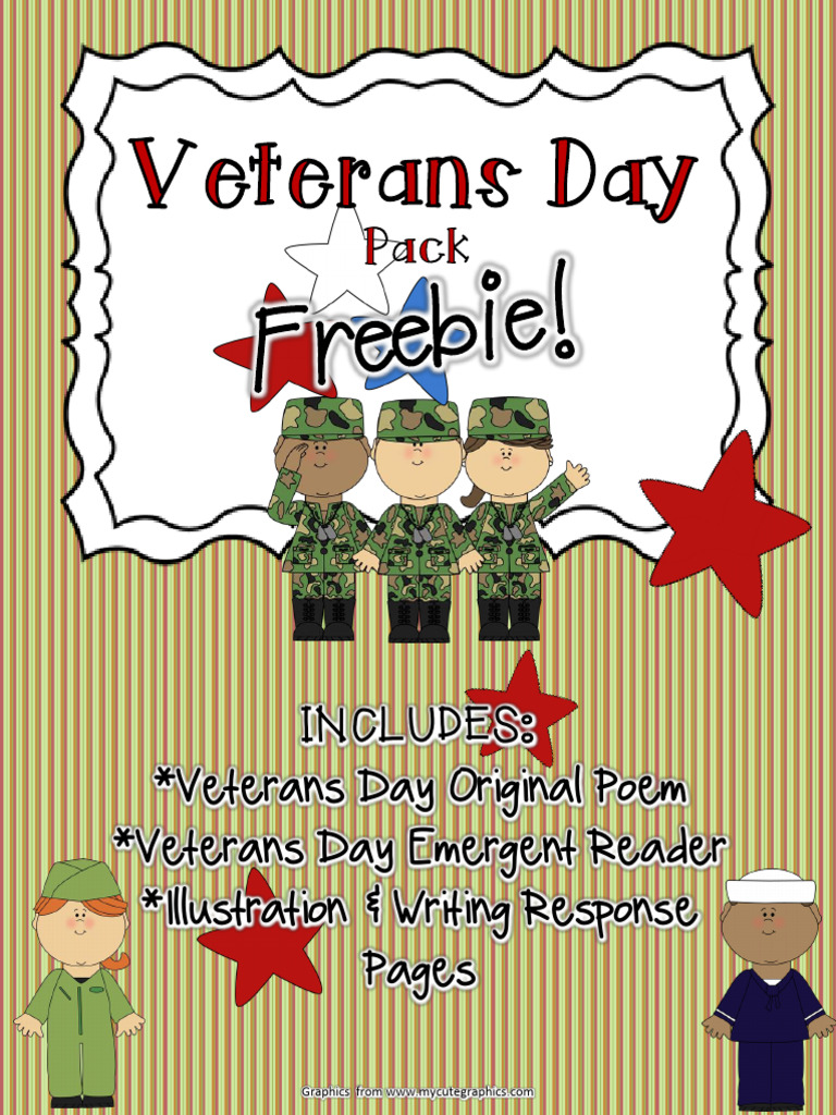 Veterans Day Emergent Reader | PDF