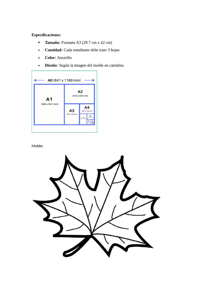 Molde de Hoja | PDF