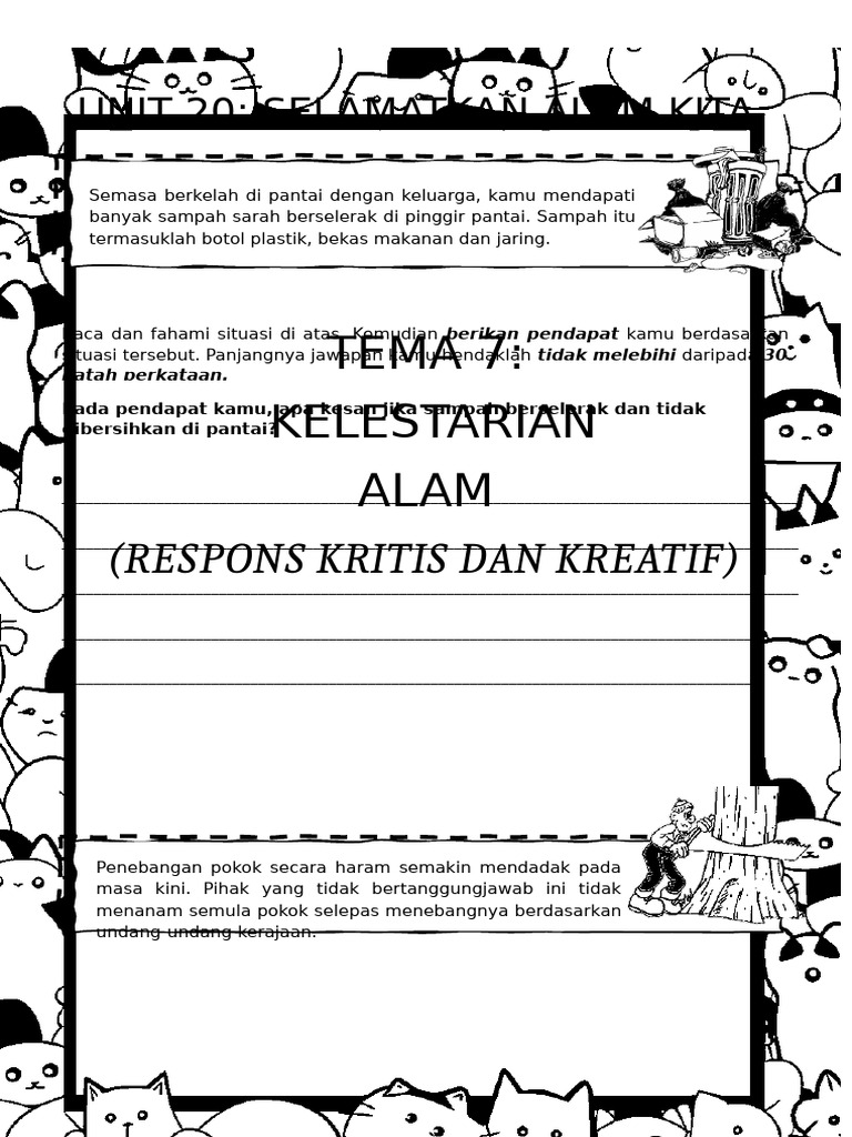 Unit 20 Selamatkan Alam Kita | PDF