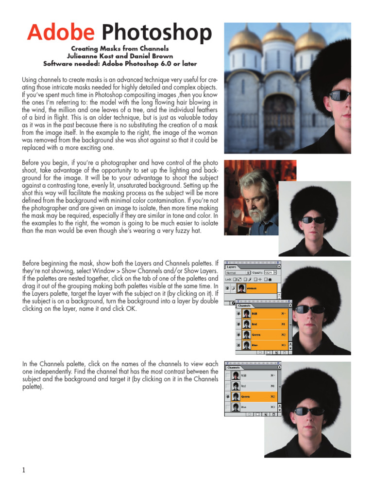 Channel Masks | PDF | Adobe Photoshop | Image