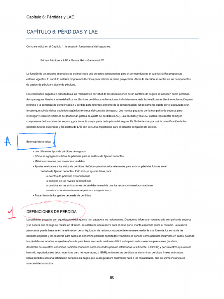 Análisis de Pérdidas en Seguros | PDF | Reaseguro | Seguro