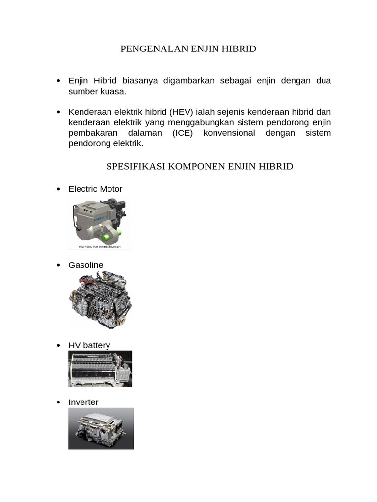 Hybrid Engine Introduction | PDF Hybrid Engine Introduction | PDF