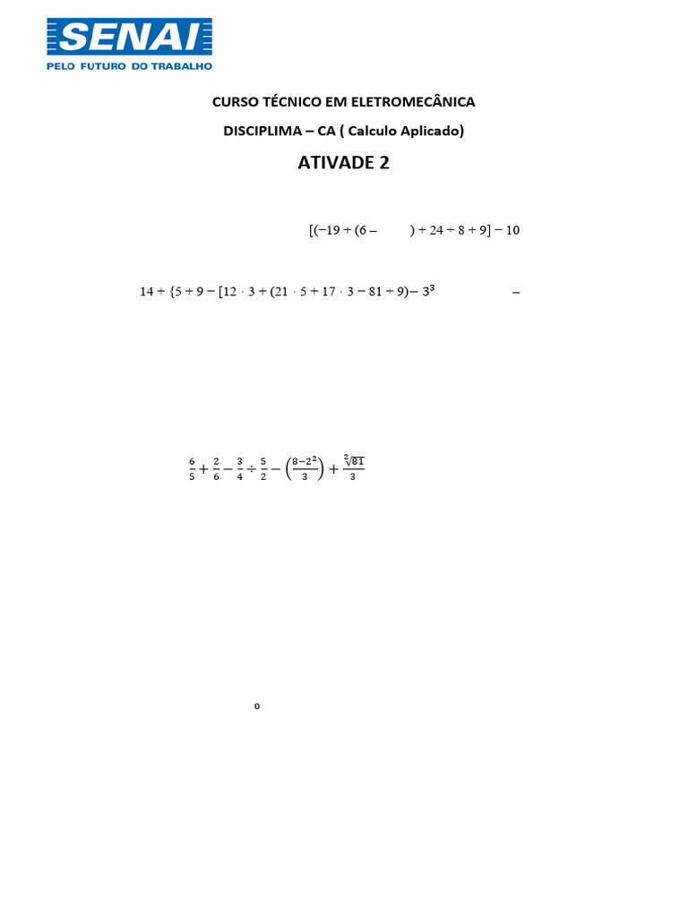 Calculo Aplicado EAD Atividade2 Atual | PDF | Geometria Euclidiana | Geometria do Plano Euclidiano