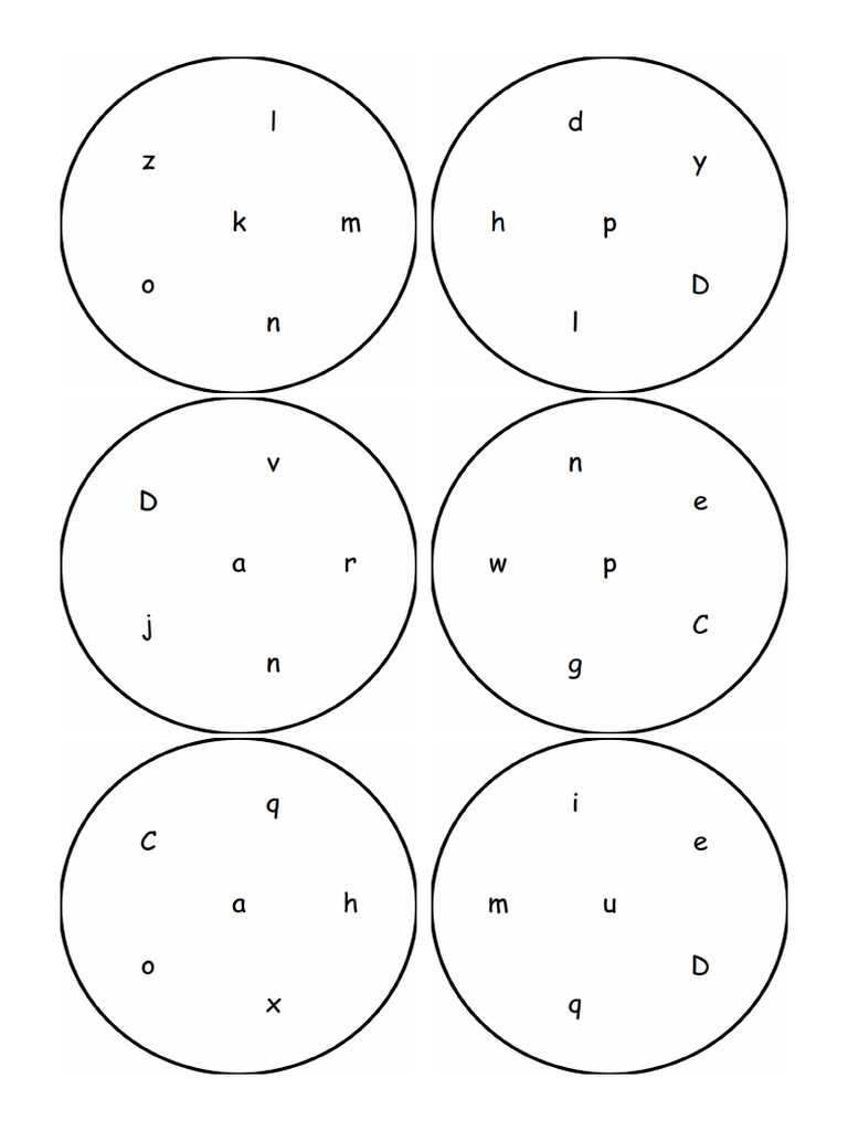 Dobble x6 Letras | PDF