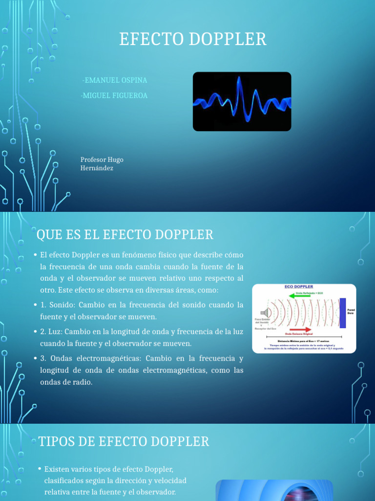 Introducción al Efecto Doppler | PDF | Efecto Doppler | Olas