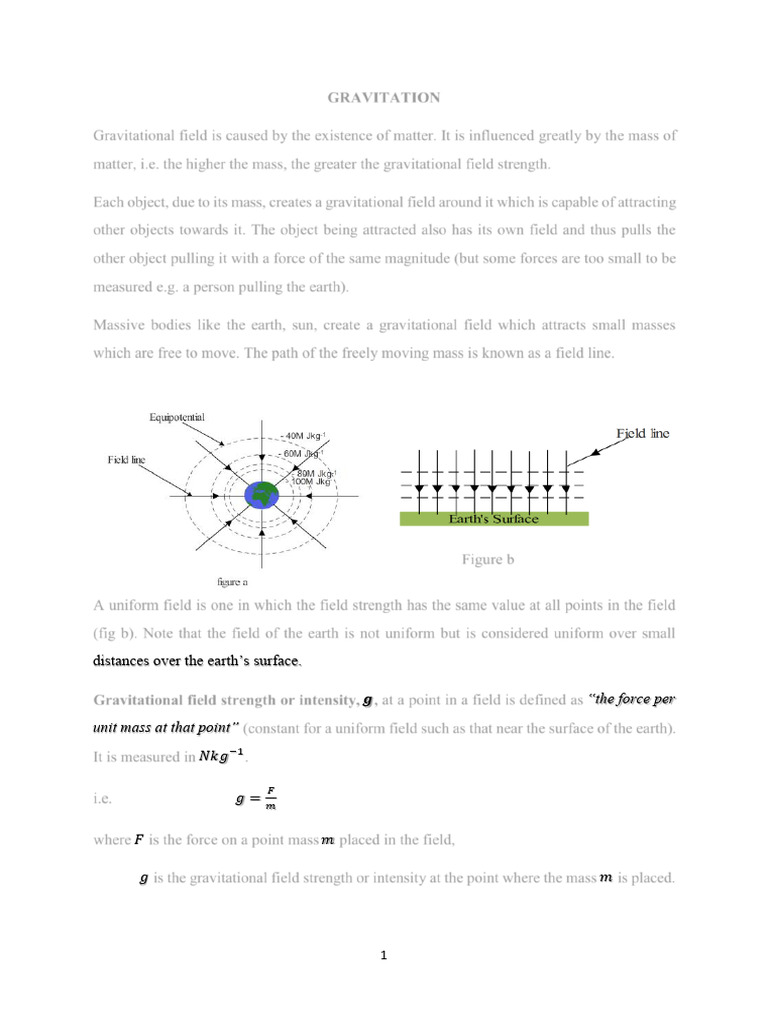 GRAVITATION | PDF | Mass | Gravity