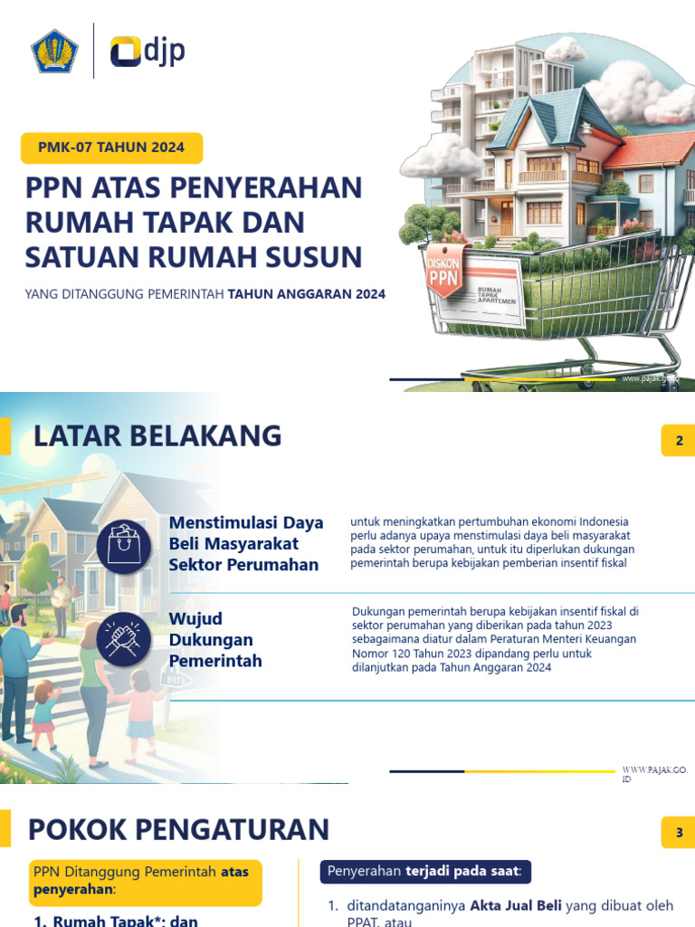 PMK 07 Tahun 2024 - PPN DTP Rumah Tapak Dan Rusun - Revisi | PDF