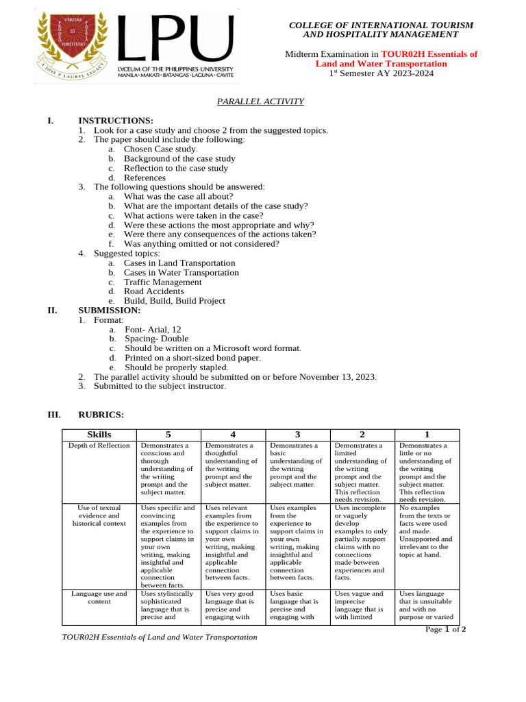 Tour02h Parallel Activity | PDF | Human Communication | Cognition