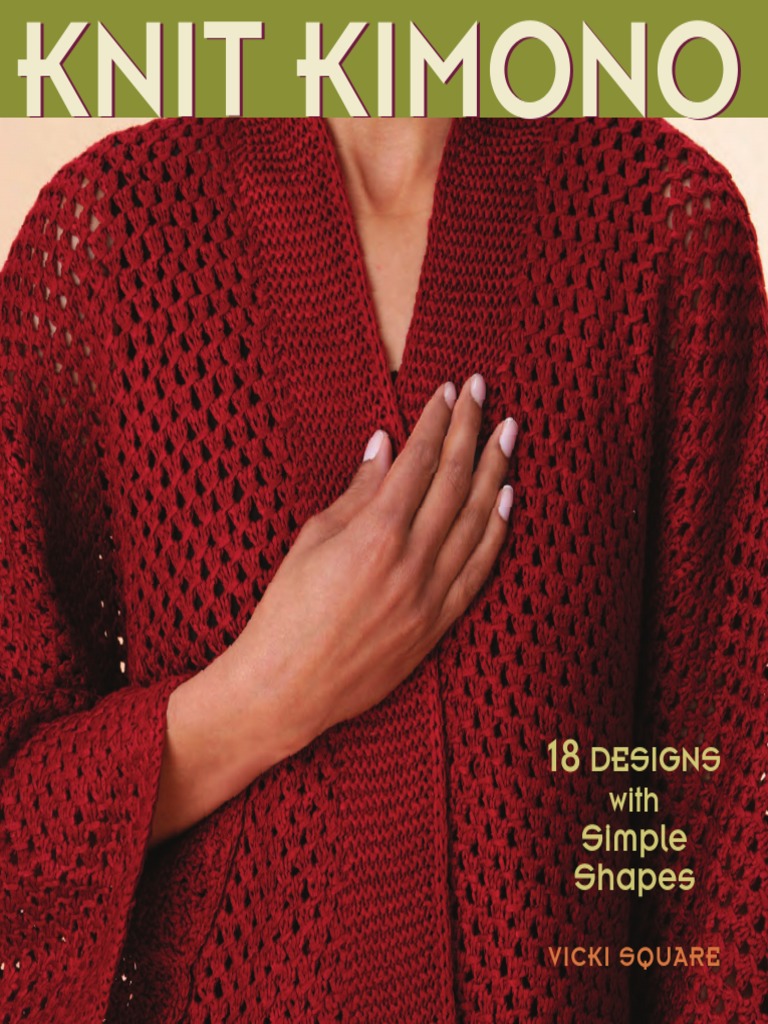 Knit Kimono | PDF | Knitting | Gauge (Knitting)