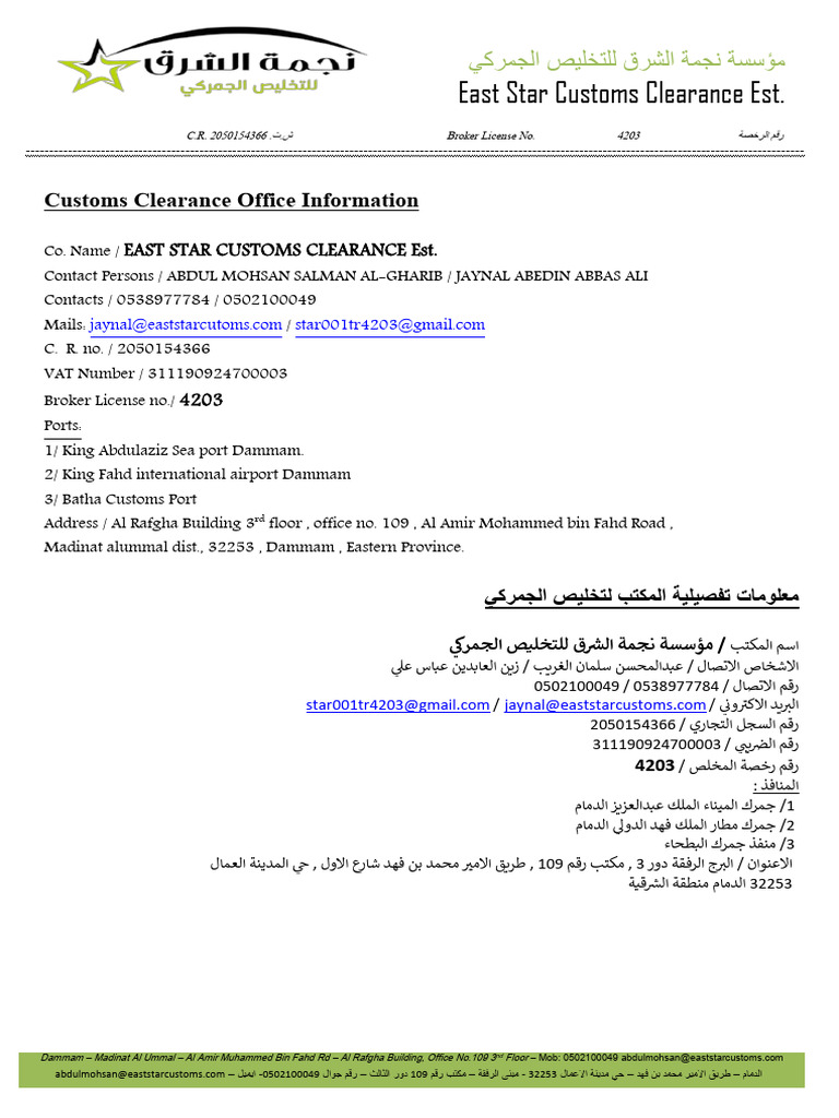 ESCC Office Details Information | PDF