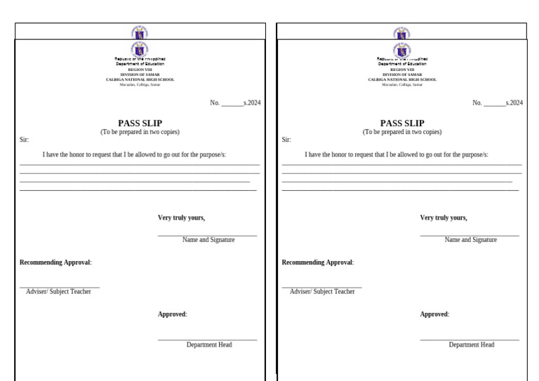 PASS-SLIP | PDF