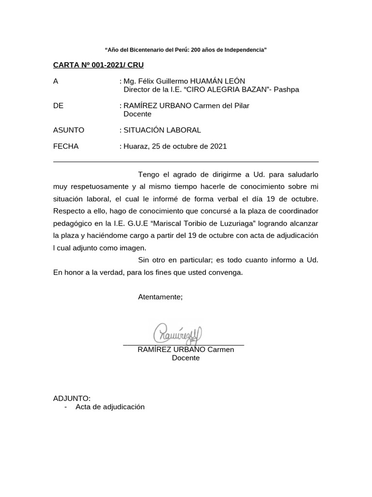 Carta 01-2020 | PDF