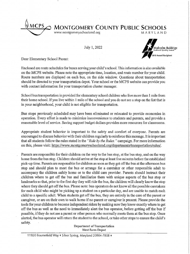 Es Eng Fy23 - Parent Letter | PDF