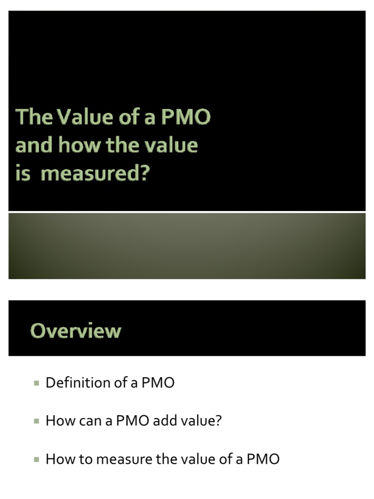 PMO Value and Implementation Insights | PDF | Project Management ...