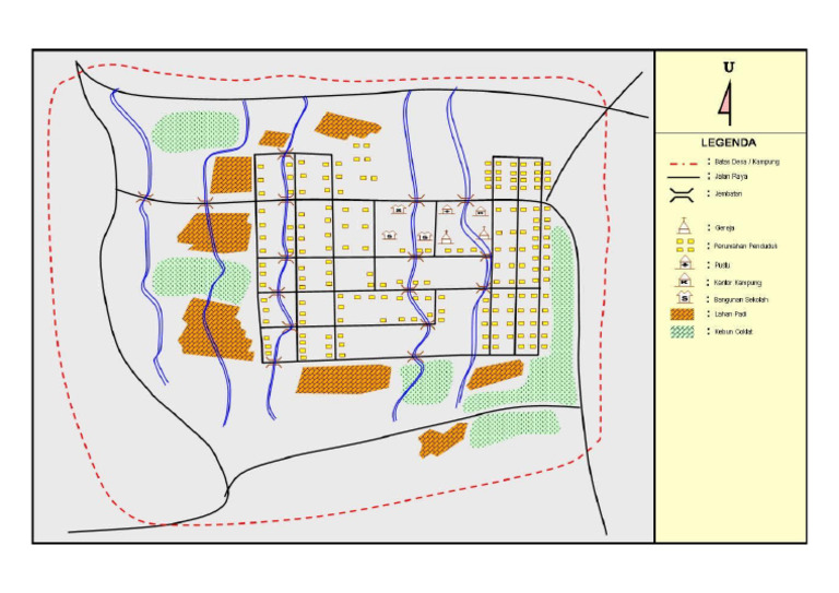 Denah Kampung Ongan Jaya | PDF