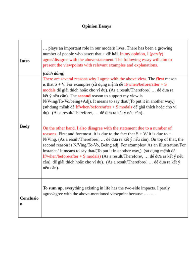 Essay Templates | PDF