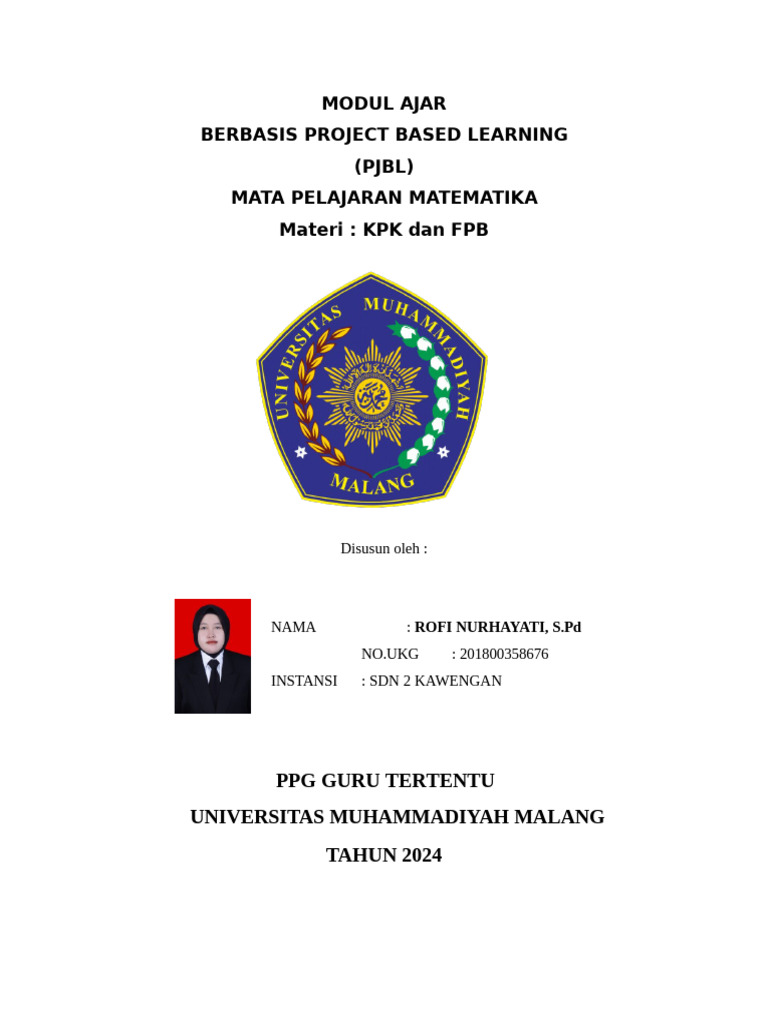 Perangkat Pembelajaran - Rofi Nurhayati - 202410631322677 | PDF