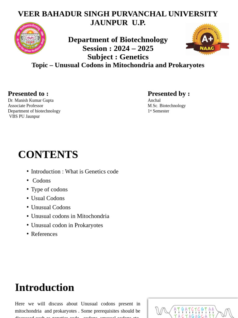 Anchal | PDF | Genetic Code | Messenger Rna