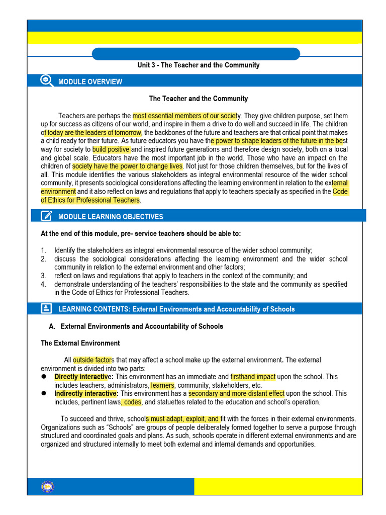 Prof Ed 104 SG 3 3 PDF | PDF | Teachers | Learning